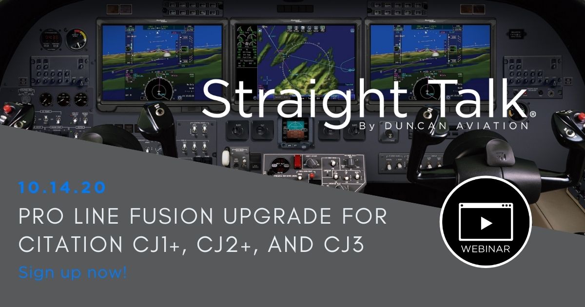 Duncan Aviation Announces October Webinar Topic: Pro Line Fusion ...
