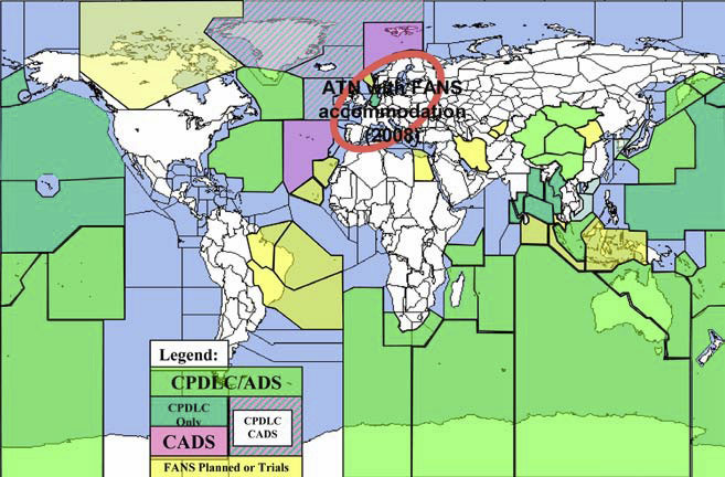 FANS 1A/CPDLC Locations | Straight Talk About FANS 1/A